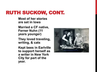 Ruth Suckow Intro ppt c dargan | PPT