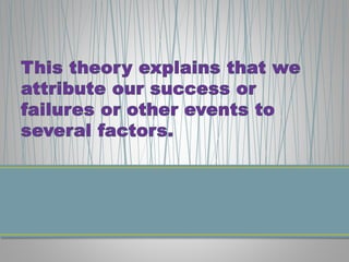 Theories on Factor Affecting Motivation | PPTX