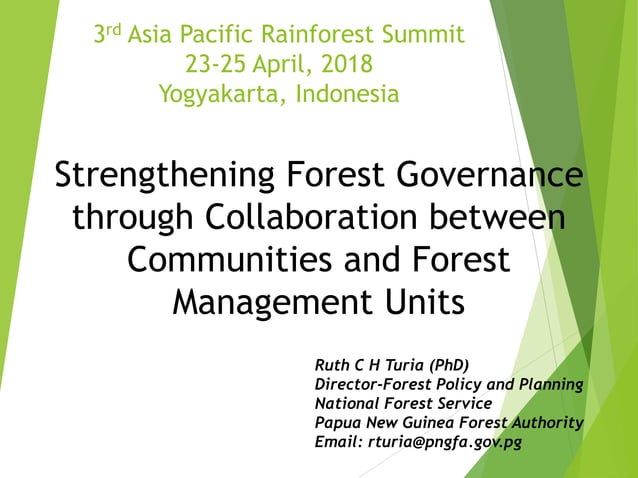Strengthening forest governance through collaboration between ...