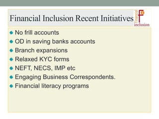 Financial inclusion | PPTX