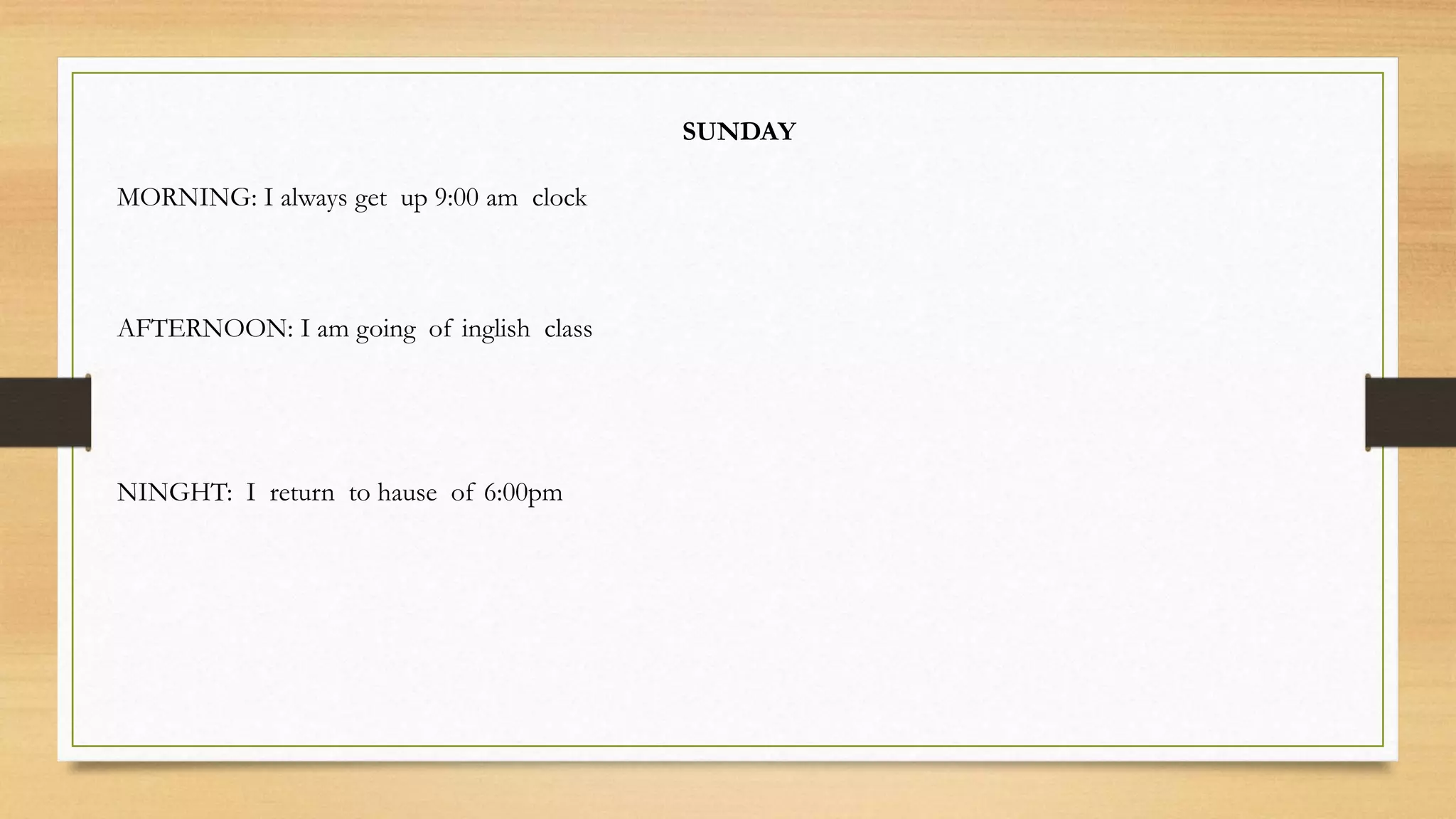 Rutina diaria | PPTX