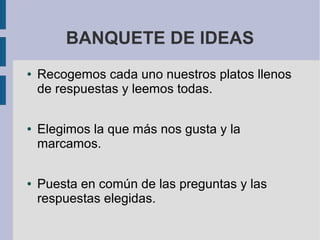 Rutina racimo uvas y banquete ideas | ODP