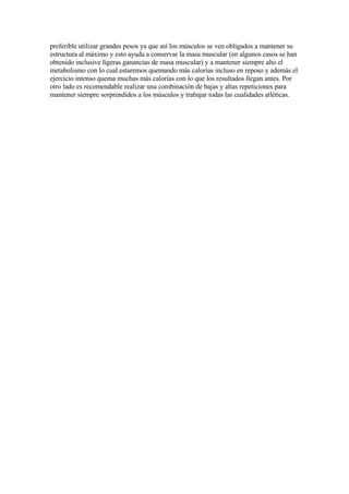Rutinas De Entrenamiento Para DefinicióN Muscular | DOC