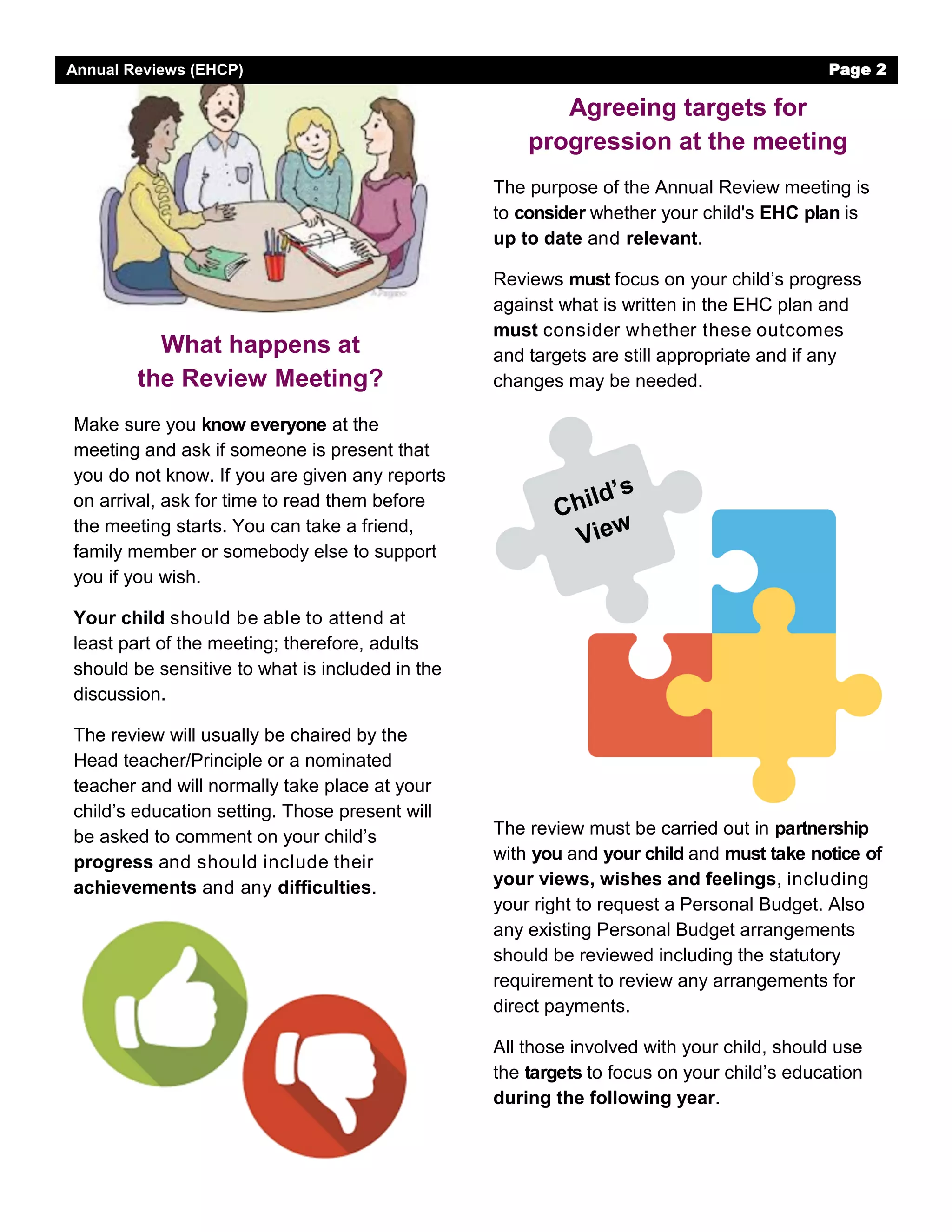 Introduction to Annual Reviews (EHCP) | PDF