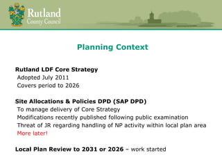 RutlandCC neighbourhood planning presentation | PPTX