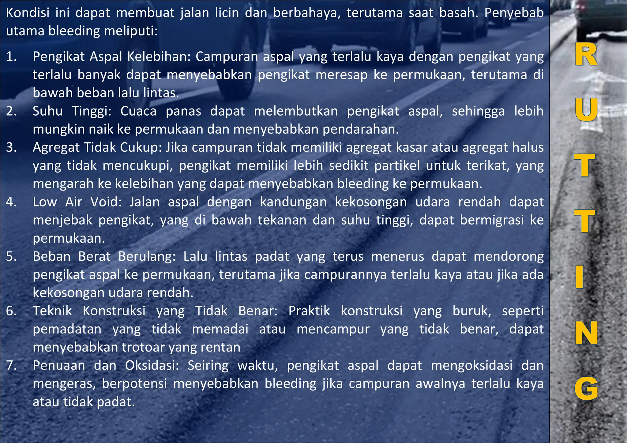 Faktor-Faktor Penyebab Rutting Pada Jalan Aspal | PDF