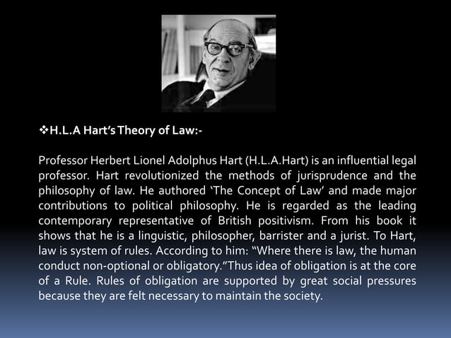 The concept of significance of primary and secondary Rules of HLA Hart ...