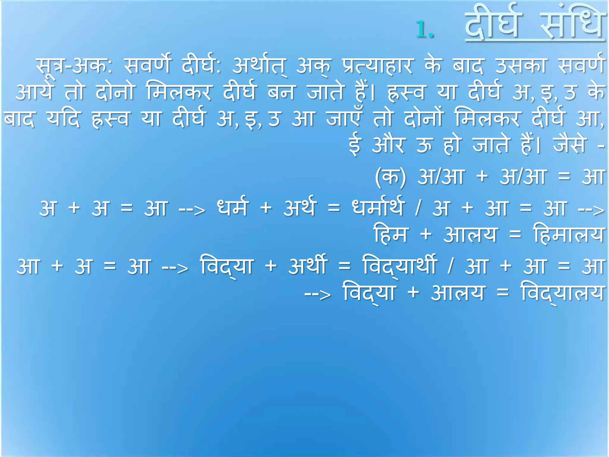Sandhi and its types PPT in Hindi | PPTX