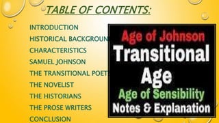 The Age of Transition, Sem 4 | PPTX