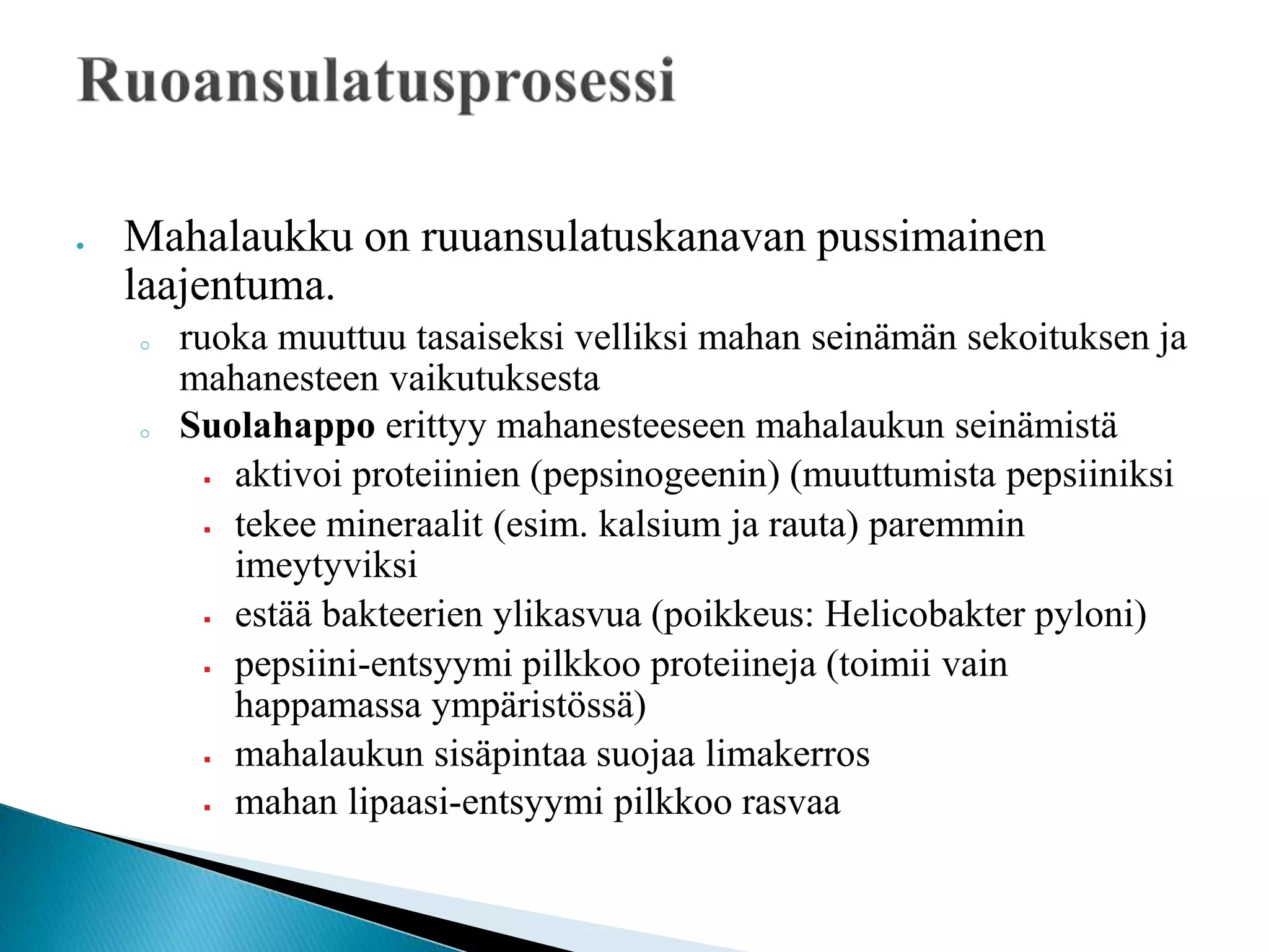 Ruuansulatus kanavisto | PPTX