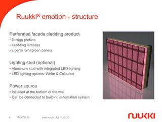 Ruukki® emotion facade system | PPT