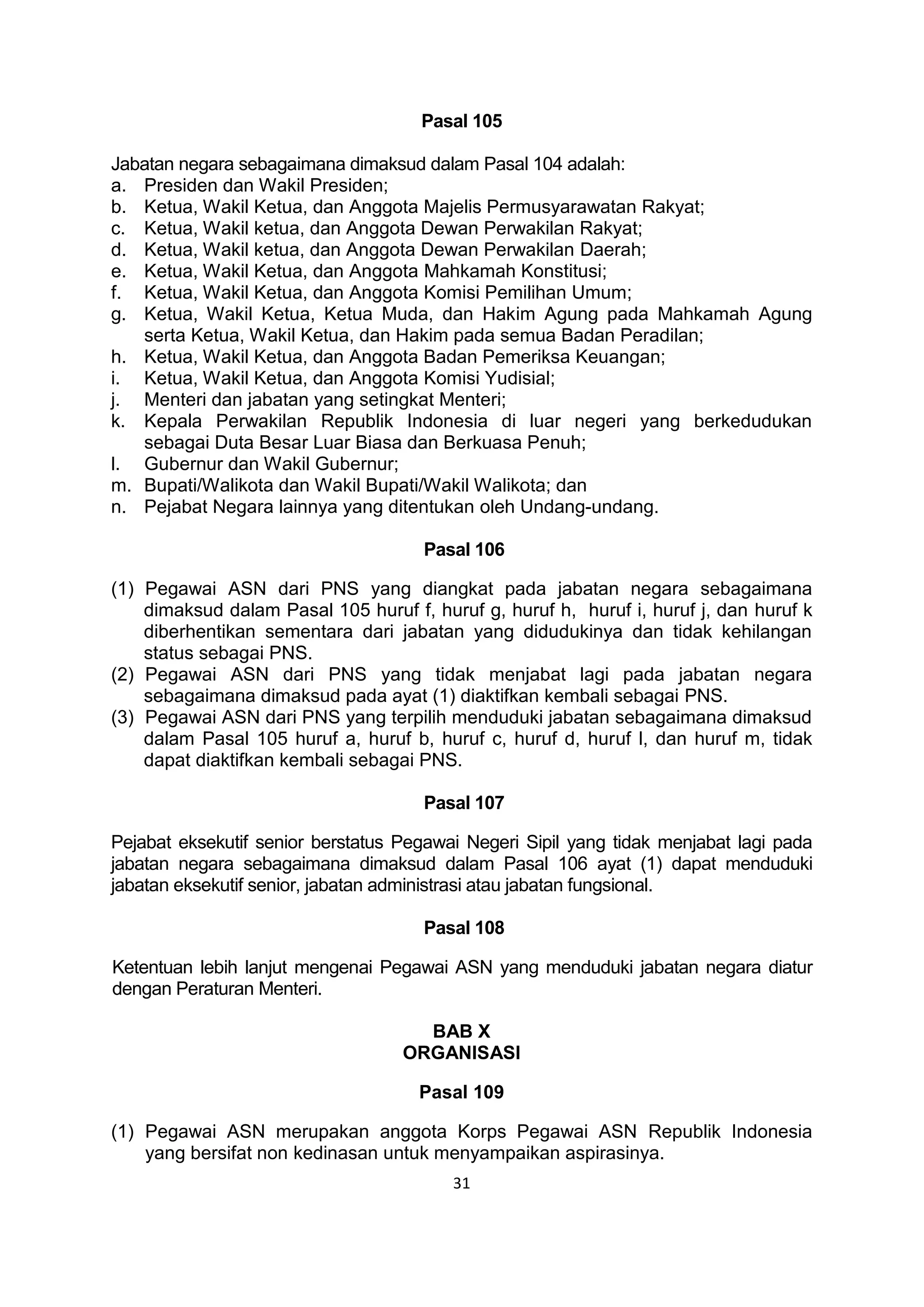 Ruu ruu tentang_aparatur_sipil_negara | PDF