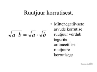Arvu ruutjuured | PDF