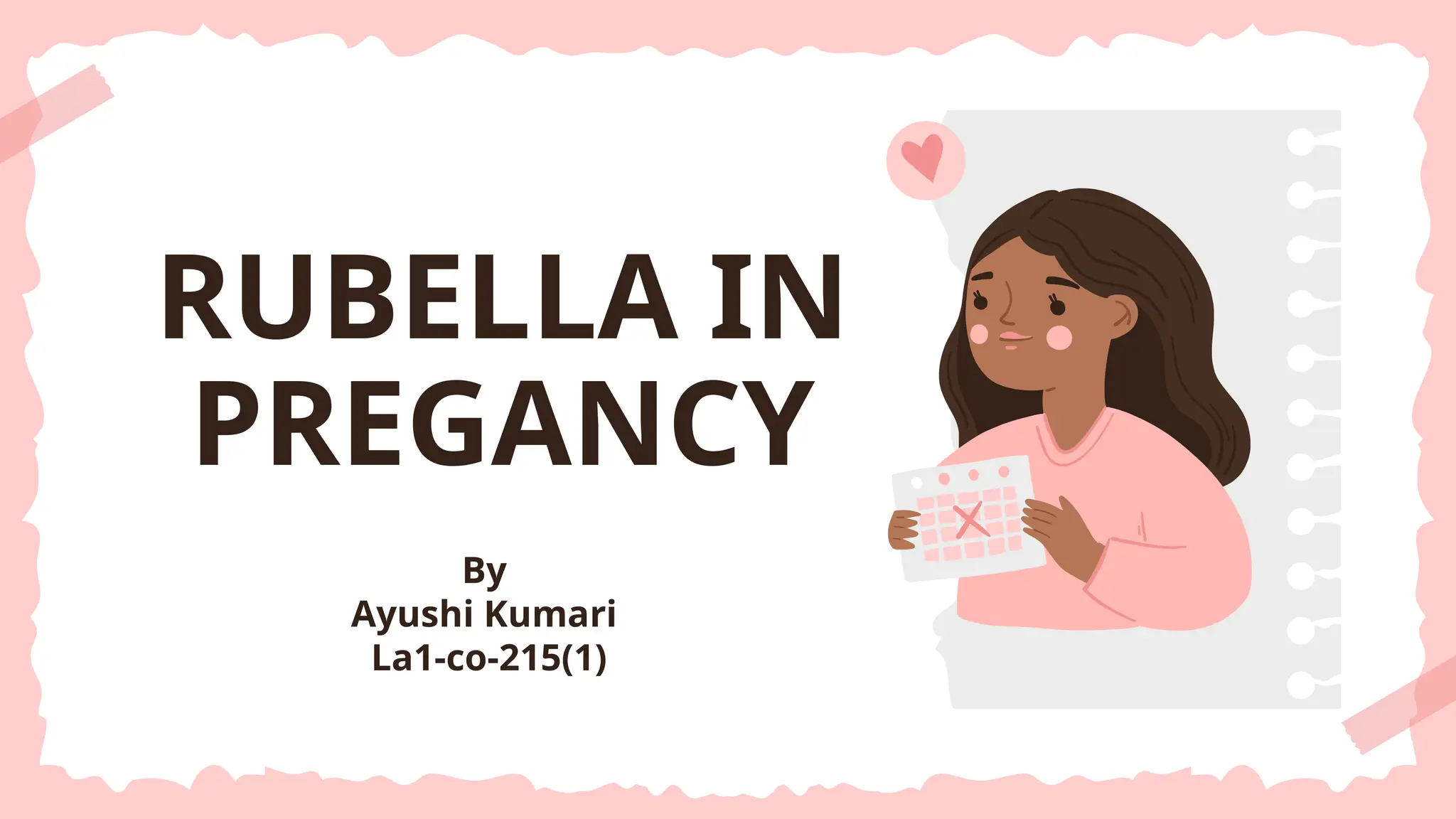 Ppt on rubella it's transmission and problems in pregnancy | PPTX