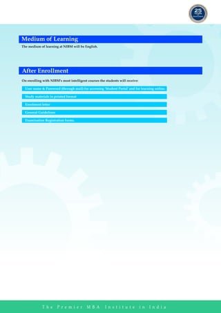 Nibm prospectus M B A | PDF