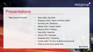 Trick or XFLTReaT a.k.a. Tunnel All The Things | PPT