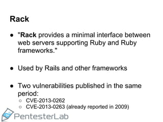 Ruxmon feb 2013 what happened to rails | PPT