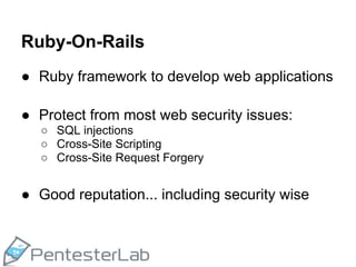 Ruxmon feb 2013 what happened to rails | PPT