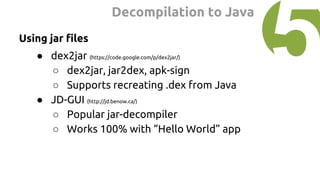 How to reverse engineer Android applications—using a popular word game as an example | PPT