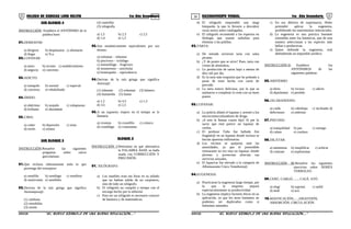 Ficha de Trabajo de Razonamiento Verbal - II Bimestre 5º Secundaria | DOC