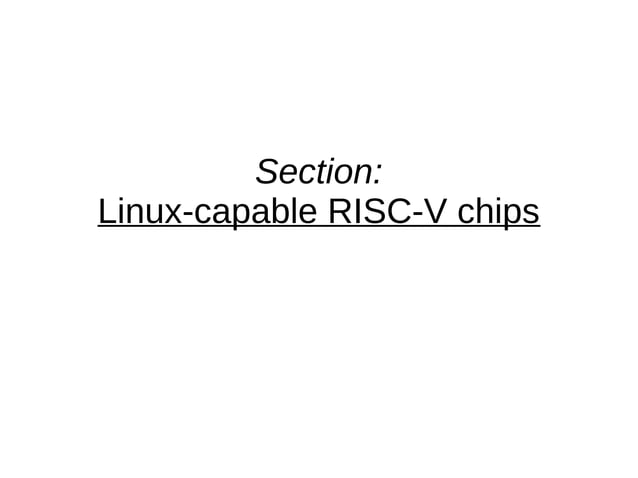 Linux on RISC-V | PDF