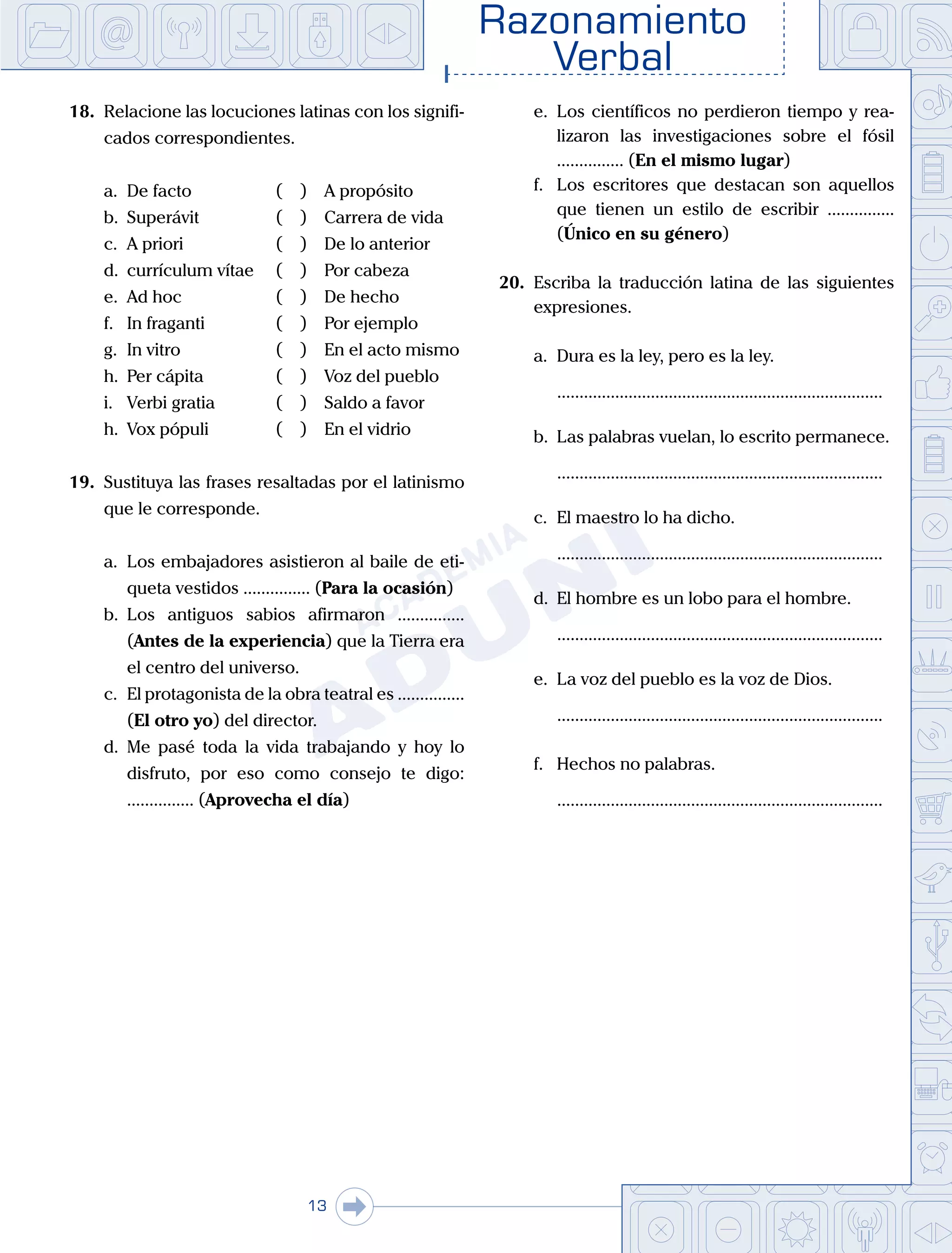 Razonaiento Verbal | PDF