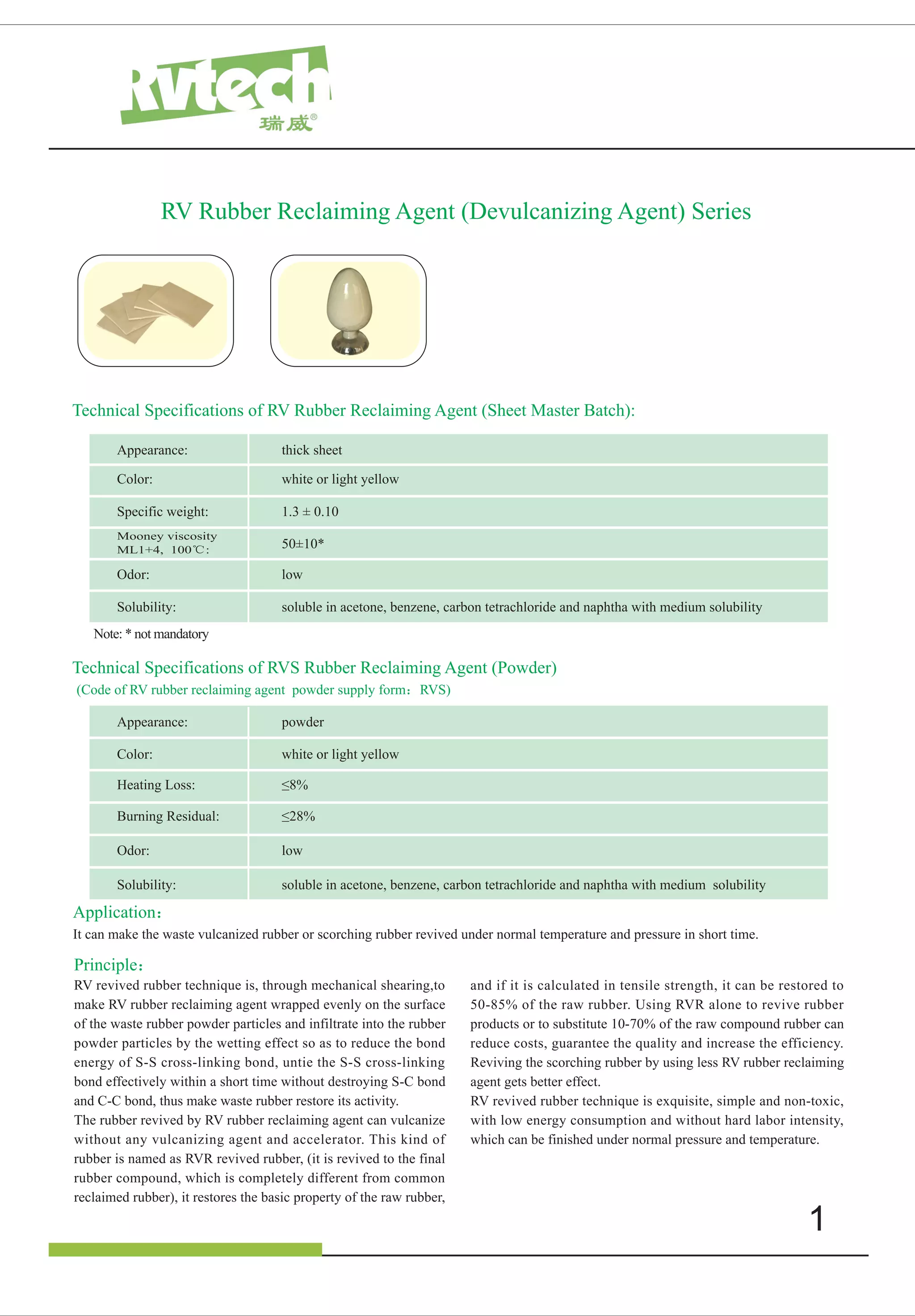 RV rubber recycling chemical | PDF