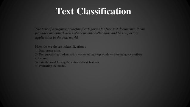 Text classification with Weka