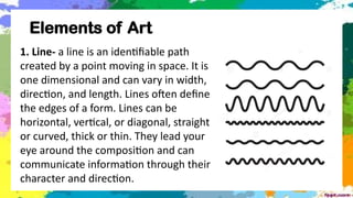 Reading Visual Art - Lesson 2 (Elements of Art) | PPTX