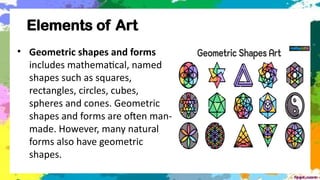 Reading Visual Art - Lesson 2 (Elements of Art) | PPTX