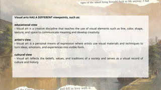 Reading Visual Arts - Basic Concepts of Visual Art | PPTX