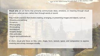 Reading Visual Arts - Basic Concepts of Visual Art | PPTX