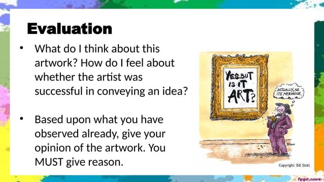 Reading Visual Art - Lesson 3 (Art Criticism) | PPTX