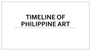 RVA-4.pptx Timeline of Philippine Art in the Philippines | PPTX