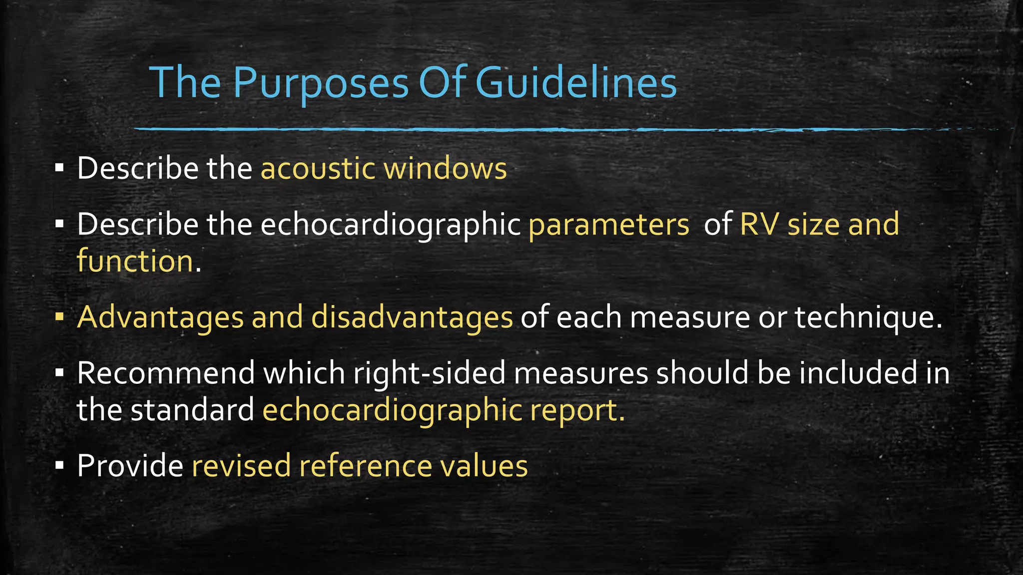 Right Ventricle Echocardiography | PPTX