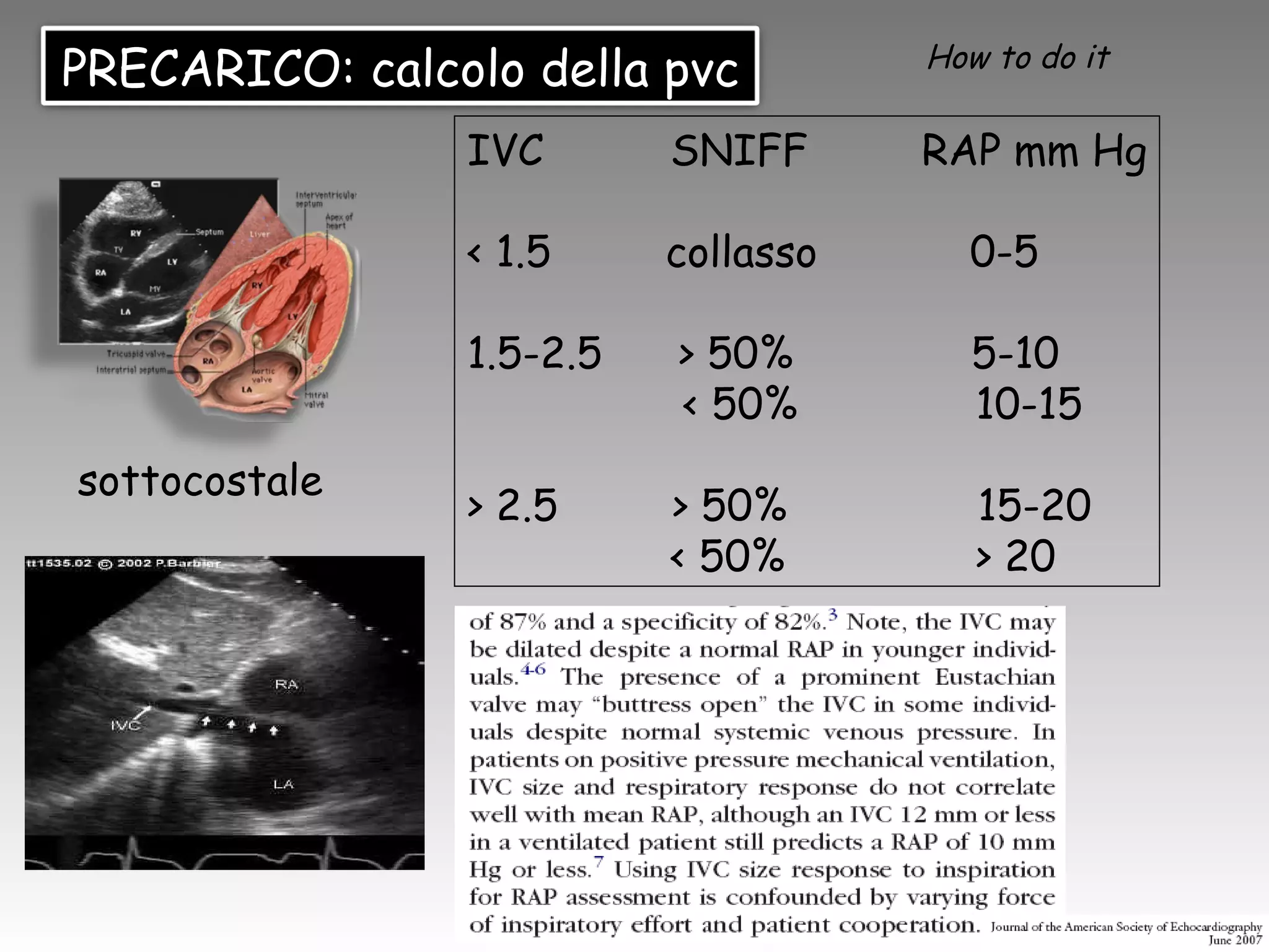 VALUTAZIONE ECOCARDIOGRAFICA del VENTRICOLO DESTRO 1 - right ventricle ...