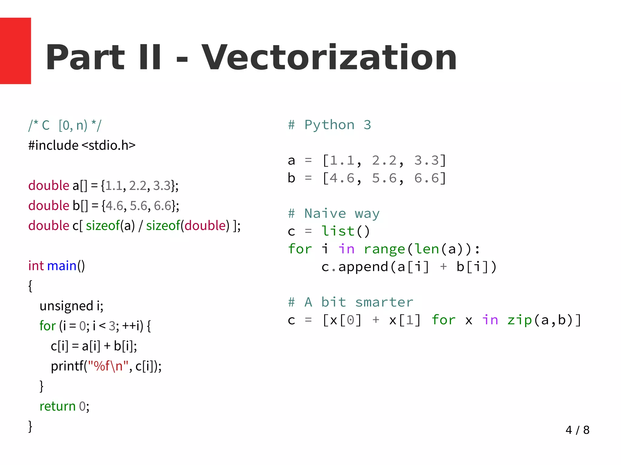 R vectorization