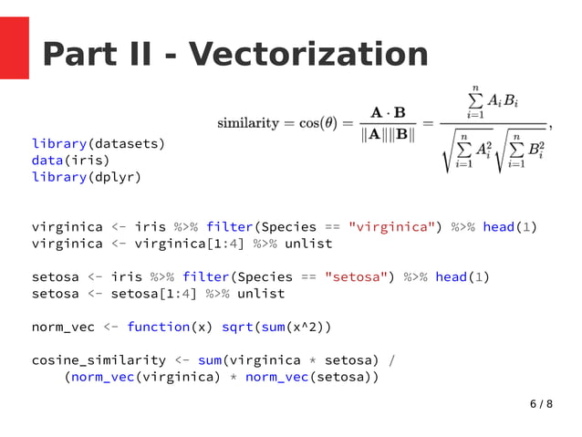 R vectorization | PPT