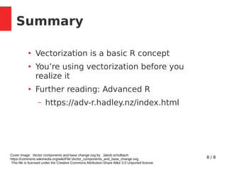 R vectorization | PPT