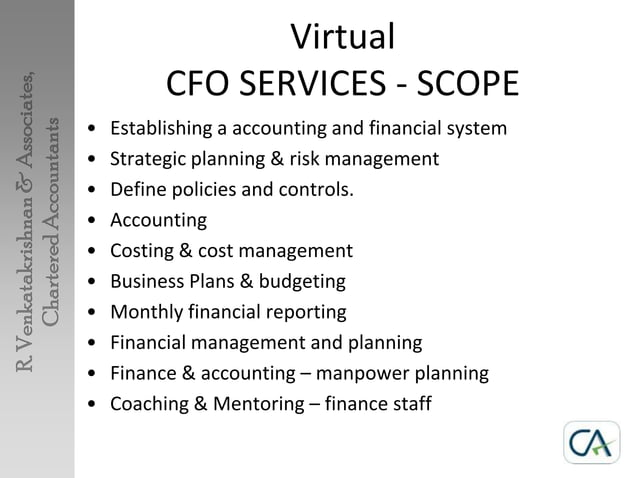 Virtual CFO Services | PPTX
