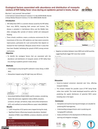 Ecological factors associated with abundance and distribution of ...