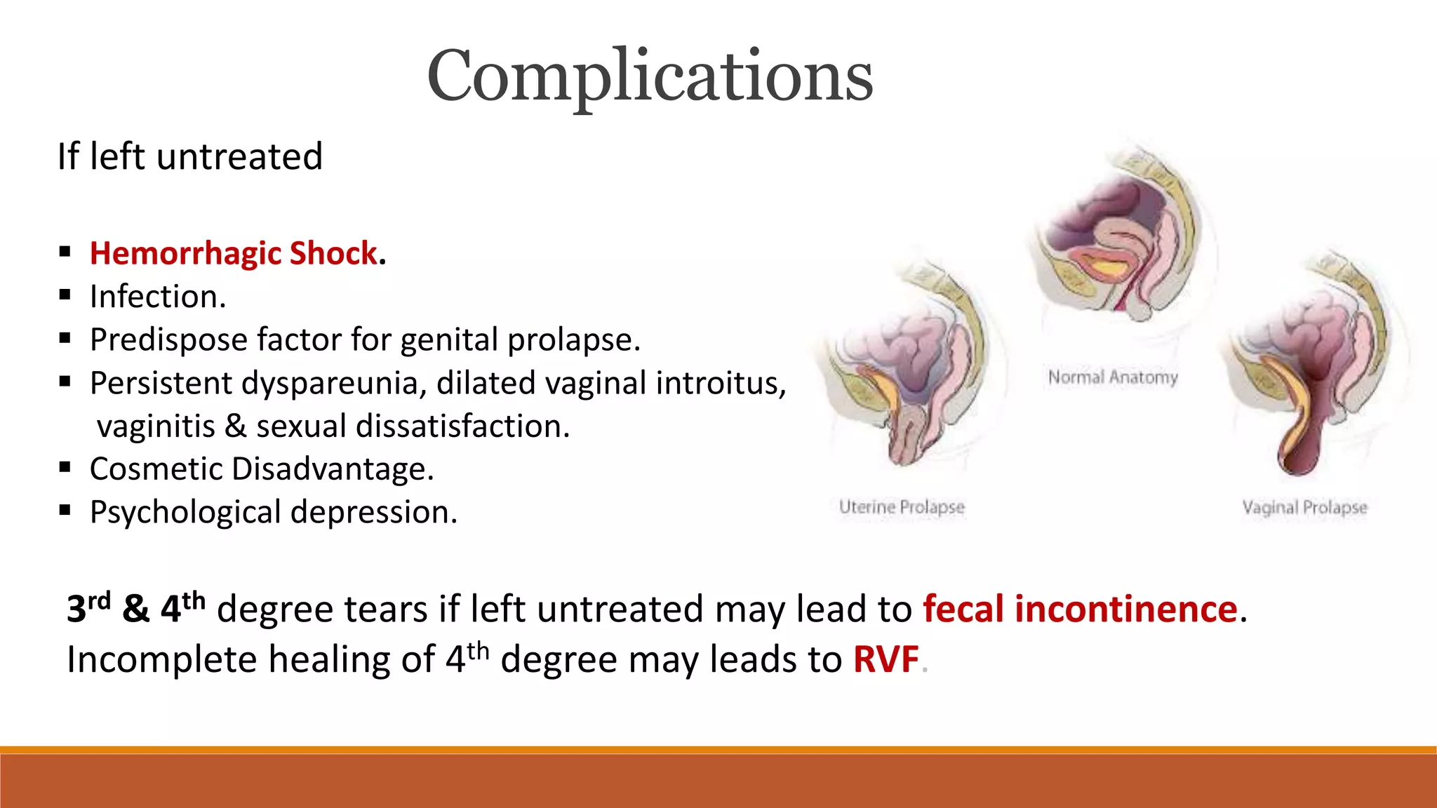 Rectovaginal fistula and Perineal tear | PPTX