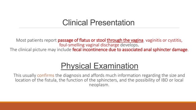 Rectovaginal fistula and Perineal tear | PPTX | Pregnancy ...