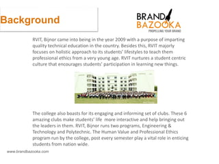 How We Helped RVIT College Bijnore’s Admission Process. | PPTX | Social ...