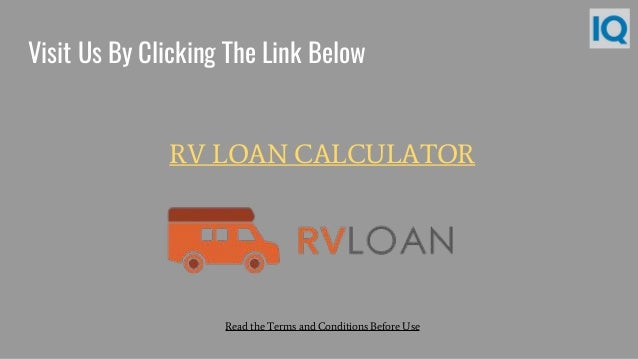 RV Loan Calculator | RV Loan Payment Calculator