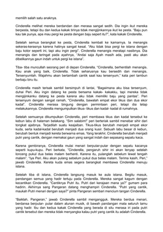 Dongeng kisah cinderella | PDF