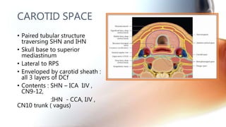 CT anatomy of Neck Spaces RV | PPTX