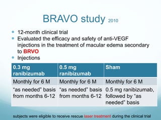 Retinal Vein Occlusion Studies | PPT