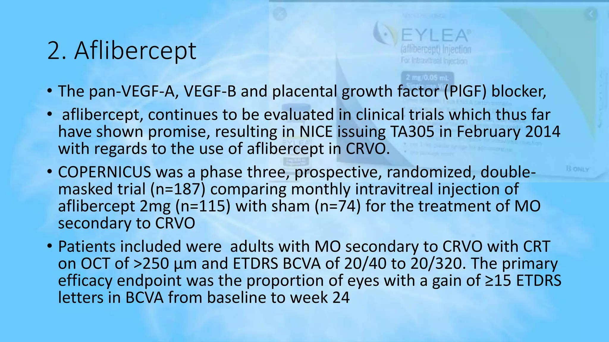 Retinal Vein Occlusion | PPTX