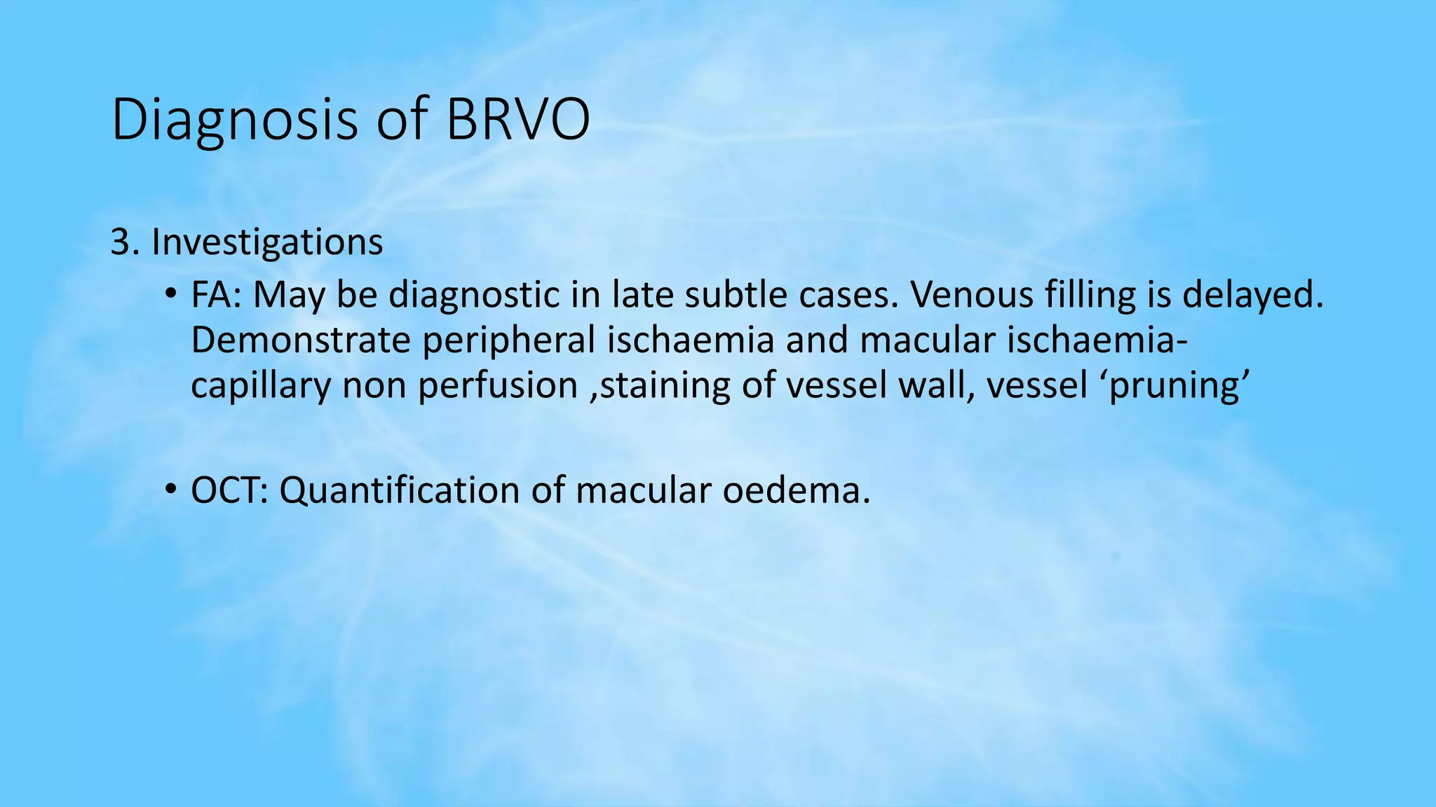 Retinal Vein Occlusion | PPTX
